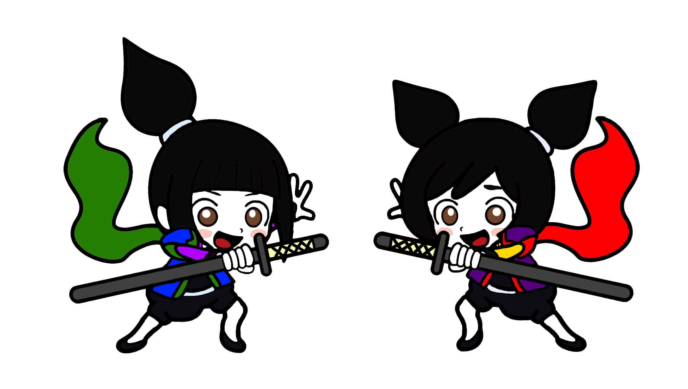 Karate Kat And Karate Ana Ready Pose By Ruensor On Deviantart