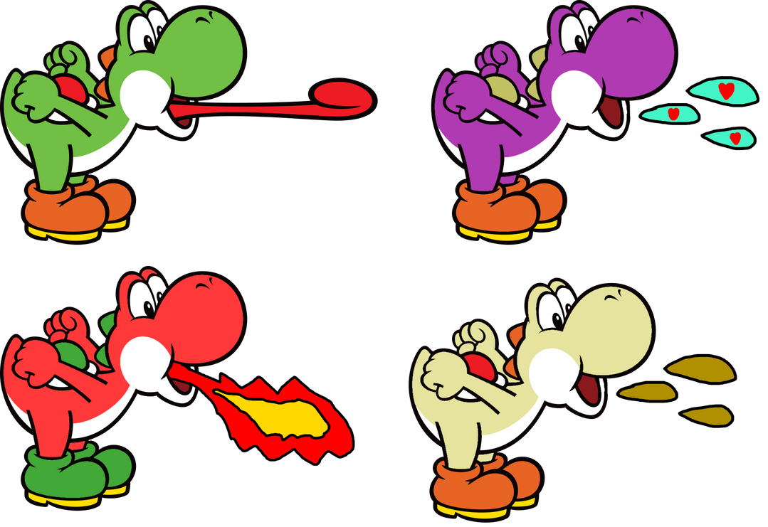 Super Power Yoshis By Ruensor On Deviantart