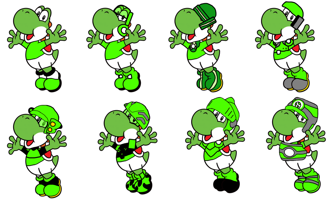 Yoshi In Soccer Uniforms By Ruensor On Deviantart