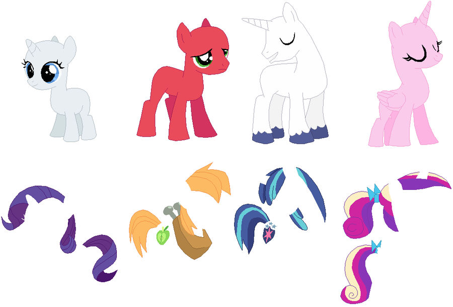 Mlp Fillies Base Set 03 By Selenaede On Deviantart