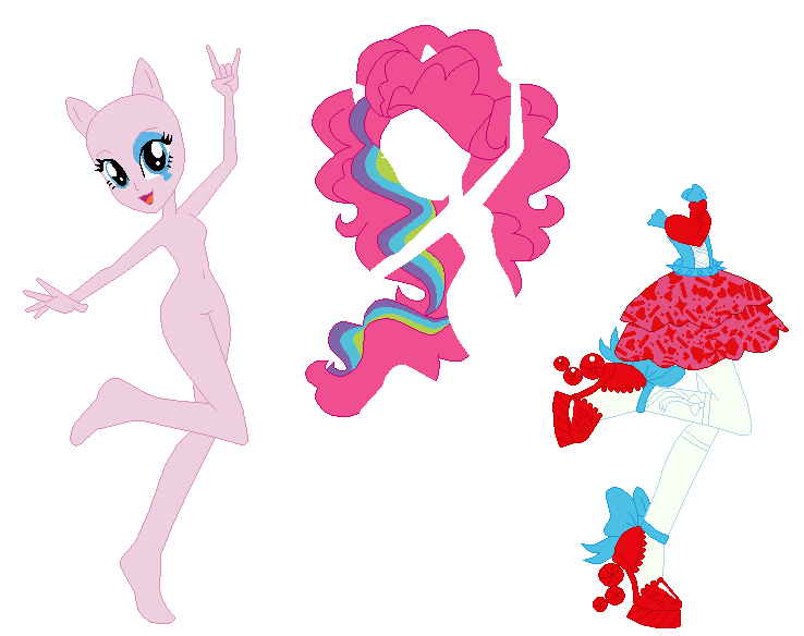 Rainbow Rocks Pinkie Pie Base By Selenaede On Deviantart