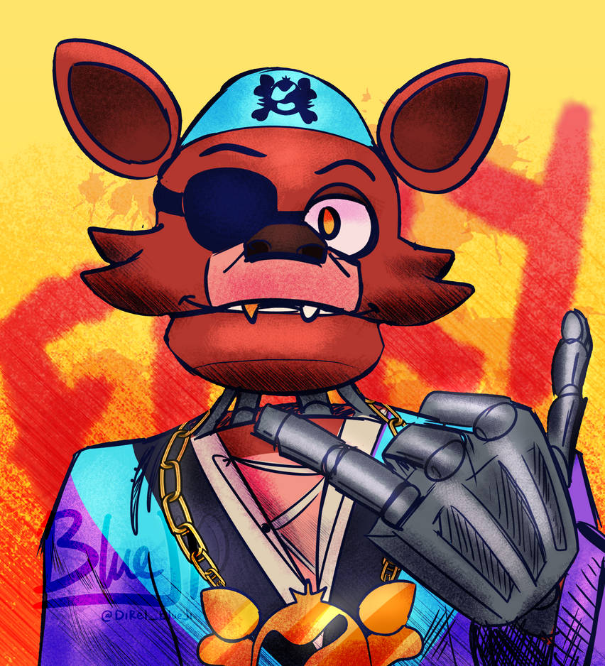 Foxy in the Hood by BlueJiArts on DeviantArt Foxy in the Hood by BlueJiArts on DeviantArt