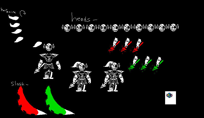 Undyne Sprite Sheet By Sqwench On Deviantart
