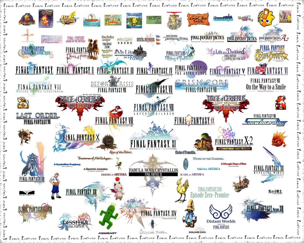 Final Fantasy Logos Wallpaper by ssmb212 on DeviantArt Final Fantasy Logos Wallpaper by ssmb212 on DeviantArt
