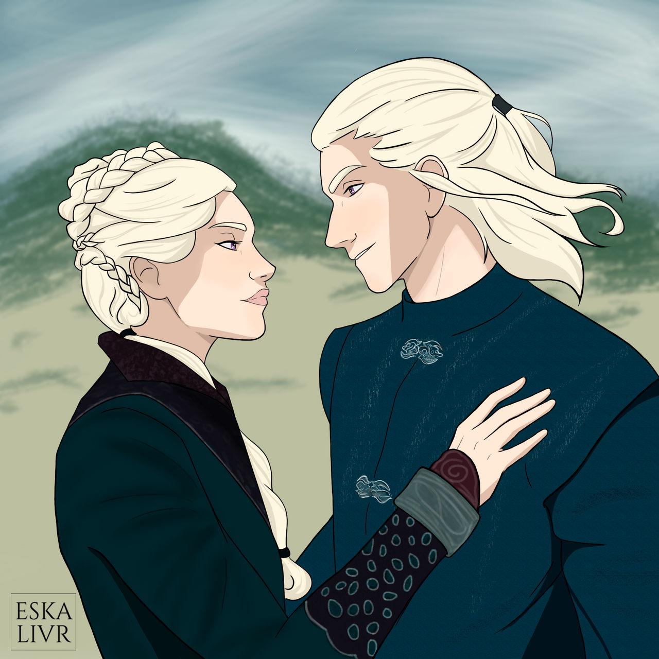 Rhaenyra And Daemon By Eskalivr On Deviantart