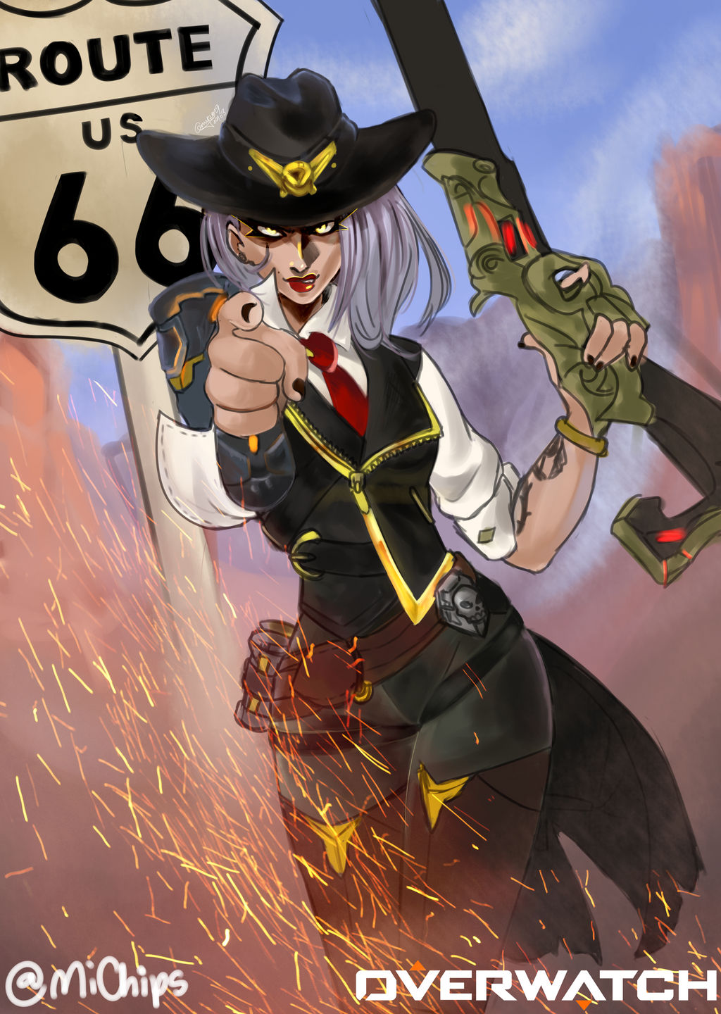 Overwatch Ashe By Camynart On Deviantart
