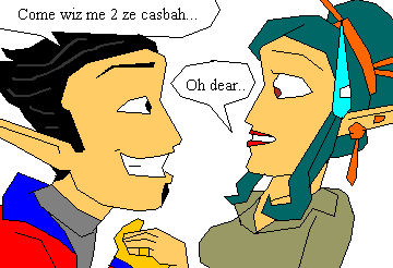 Jak X - Razer flirts with Rayn by scoots on DeviantArt
