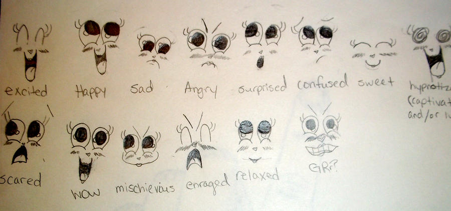The Many Faces Of Kutie Kitty By Itsfoxytime On Deviantart