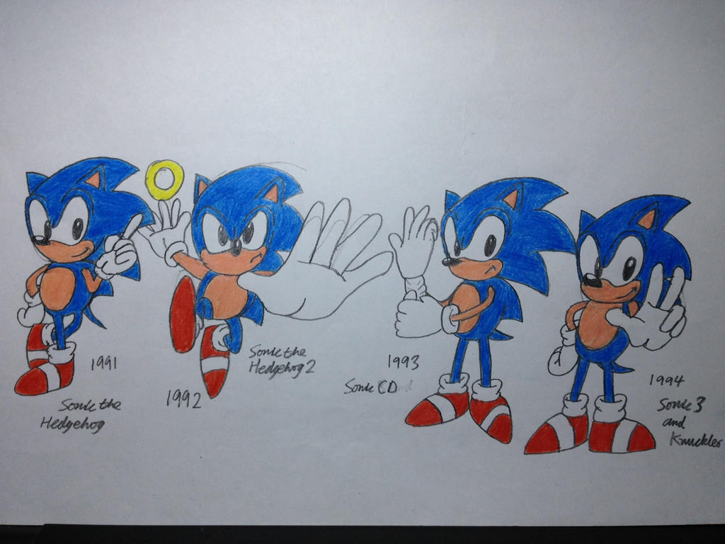Sonic Drawing Classic Sonic Sonic Forces Pose 2 By Ac