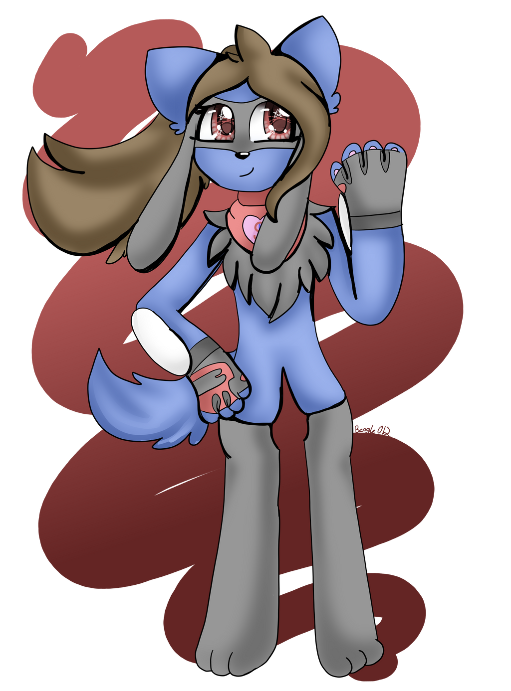 Comm Kristen The Riolu By Beagle012 On Deviantart