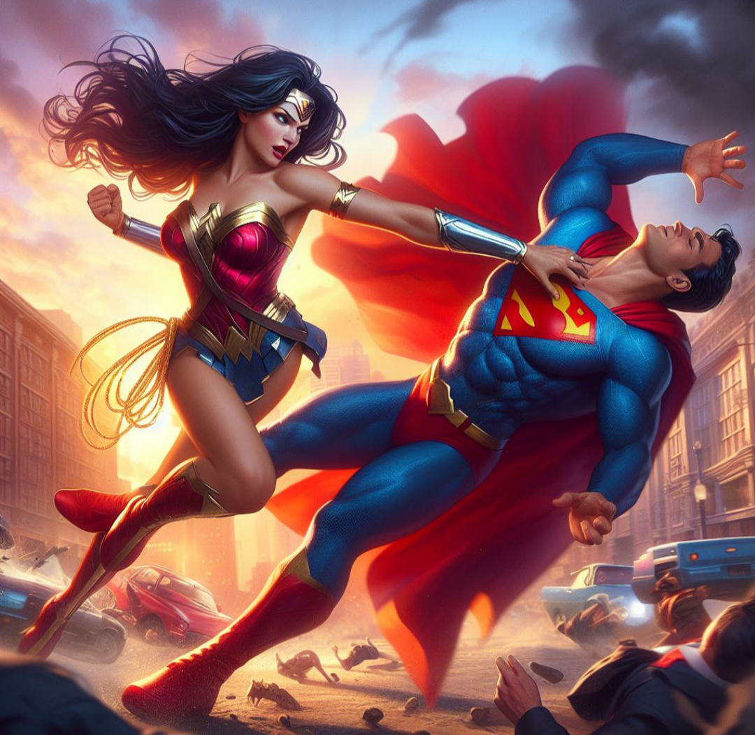 Wonder Woman Vs Superman Superman Overpowered By Ivandrago186 On