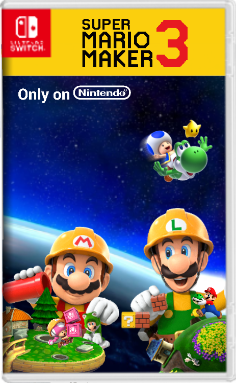 Super Mario Maker 3 Game Cover by JackAdamen on DeviantArt Super Mario Maker 3 Game Cover by JackAdamen on DeviantArt