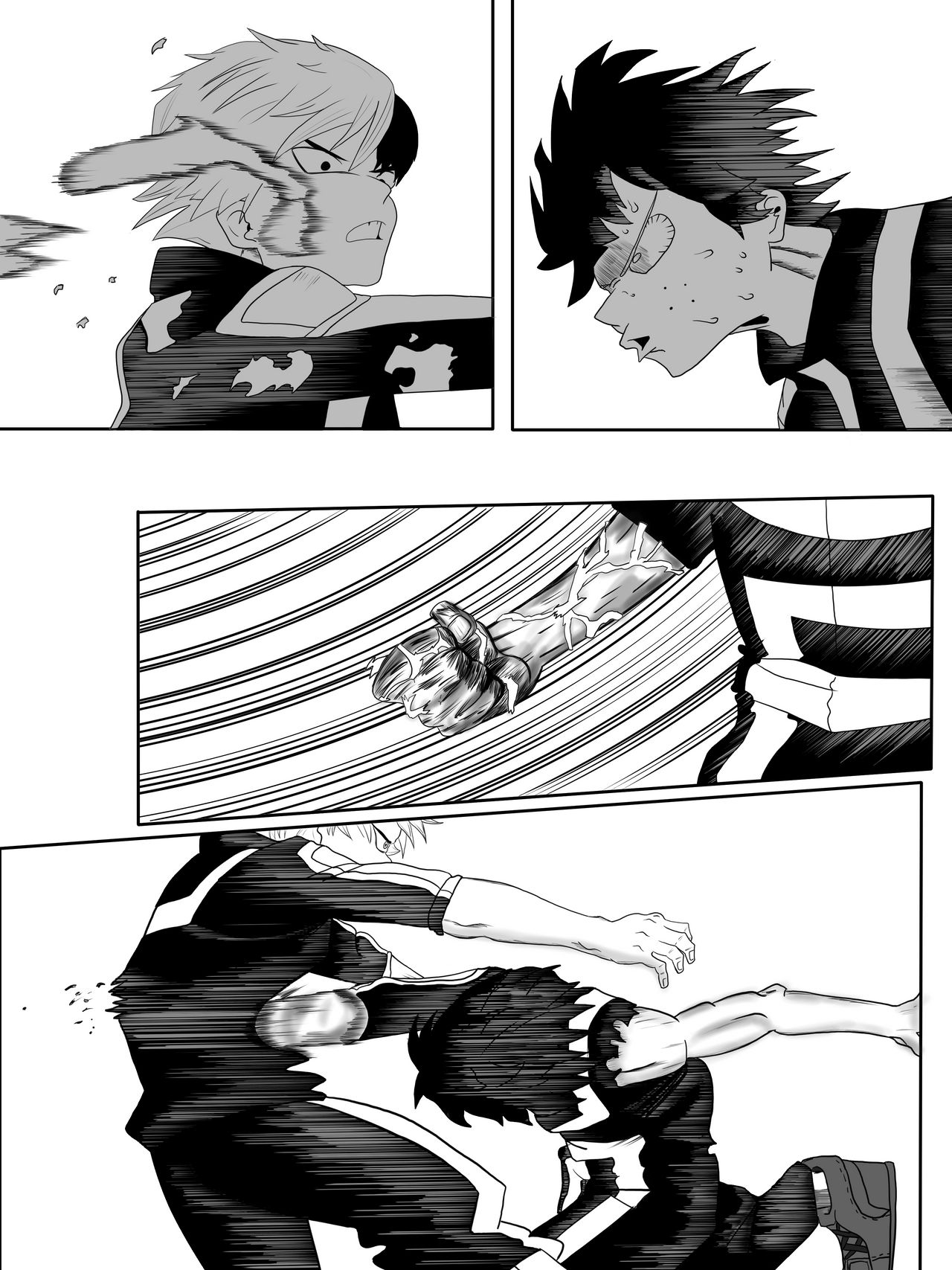 Boku No Hero Academia Deku Vs Todoroki By Piotro2 On Deviantart