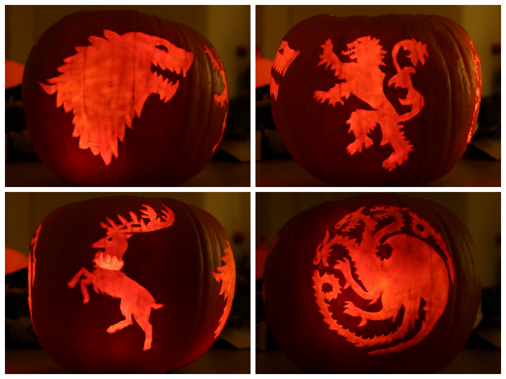 Winter is Coming : Game of Thrones Houses Pumpkin by JDGowing on DeviantArt winter-is-coming-game-of-thrones-houses-pumpkin-by-jdgowing-on-deviantart