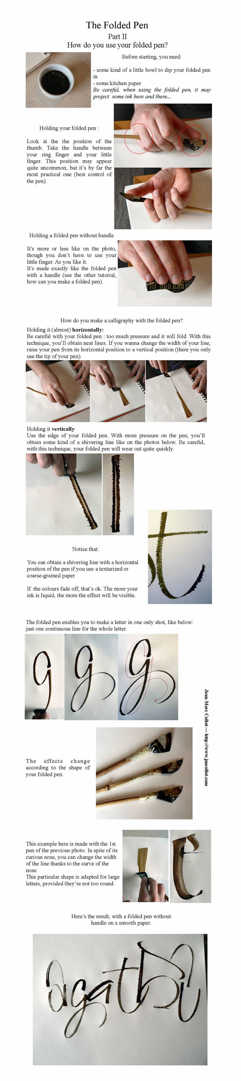 How do you use a folded pen by Scriptorium on DeviantArt