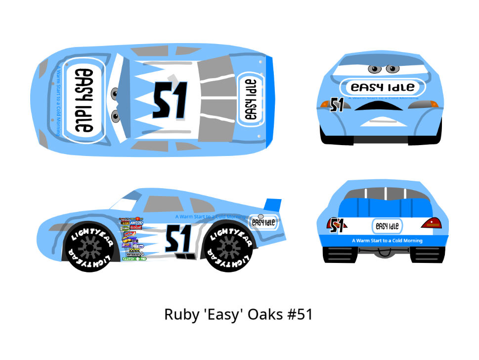 Cars 1 Racer Ruby Easy Oaks By Mcspeedster2000 On Deviantart
