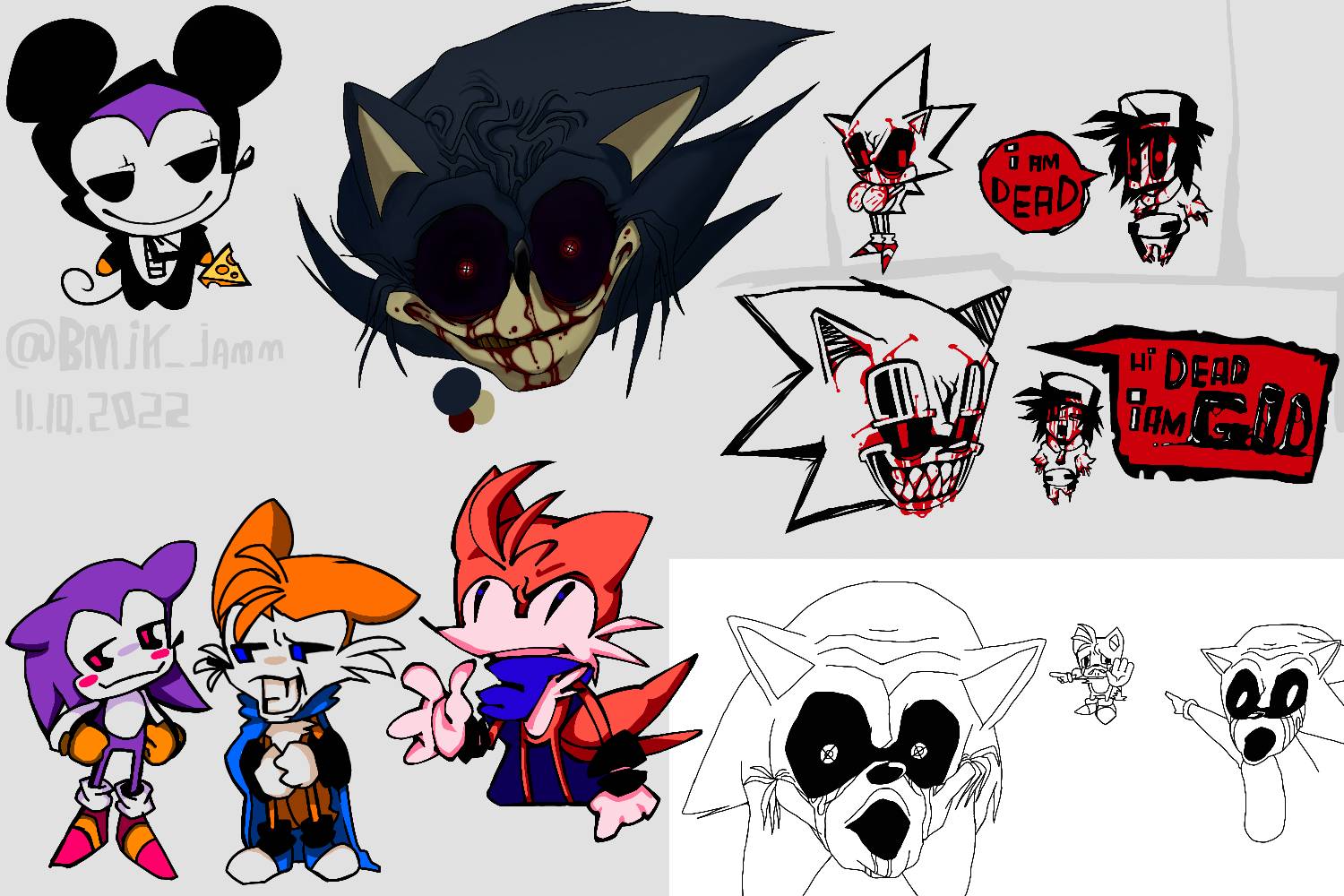 Just some sonic.exe doodles I made for fun by BMJKJAMM on DeviantArt Just some sonic.exe doodles I made for fun by BMJKJAMM on DeviantArt