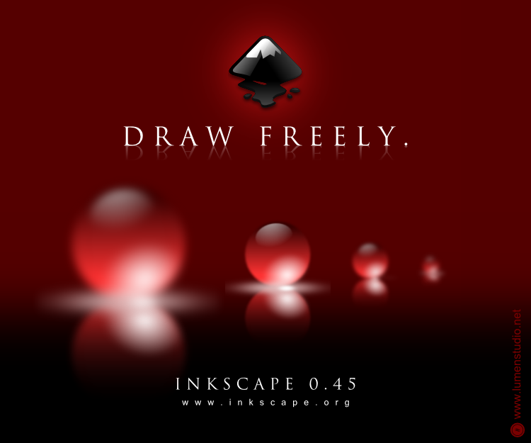 Inkscape 0.45 splash screen by molumen on DeviantArt