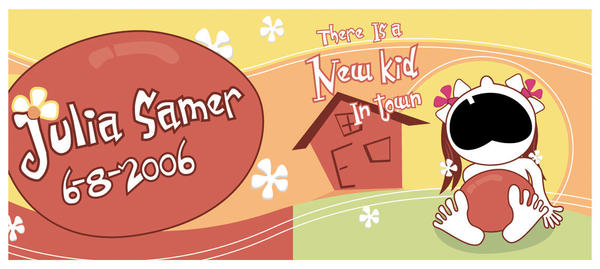 julia birth card by fadynabil on DeviantArt