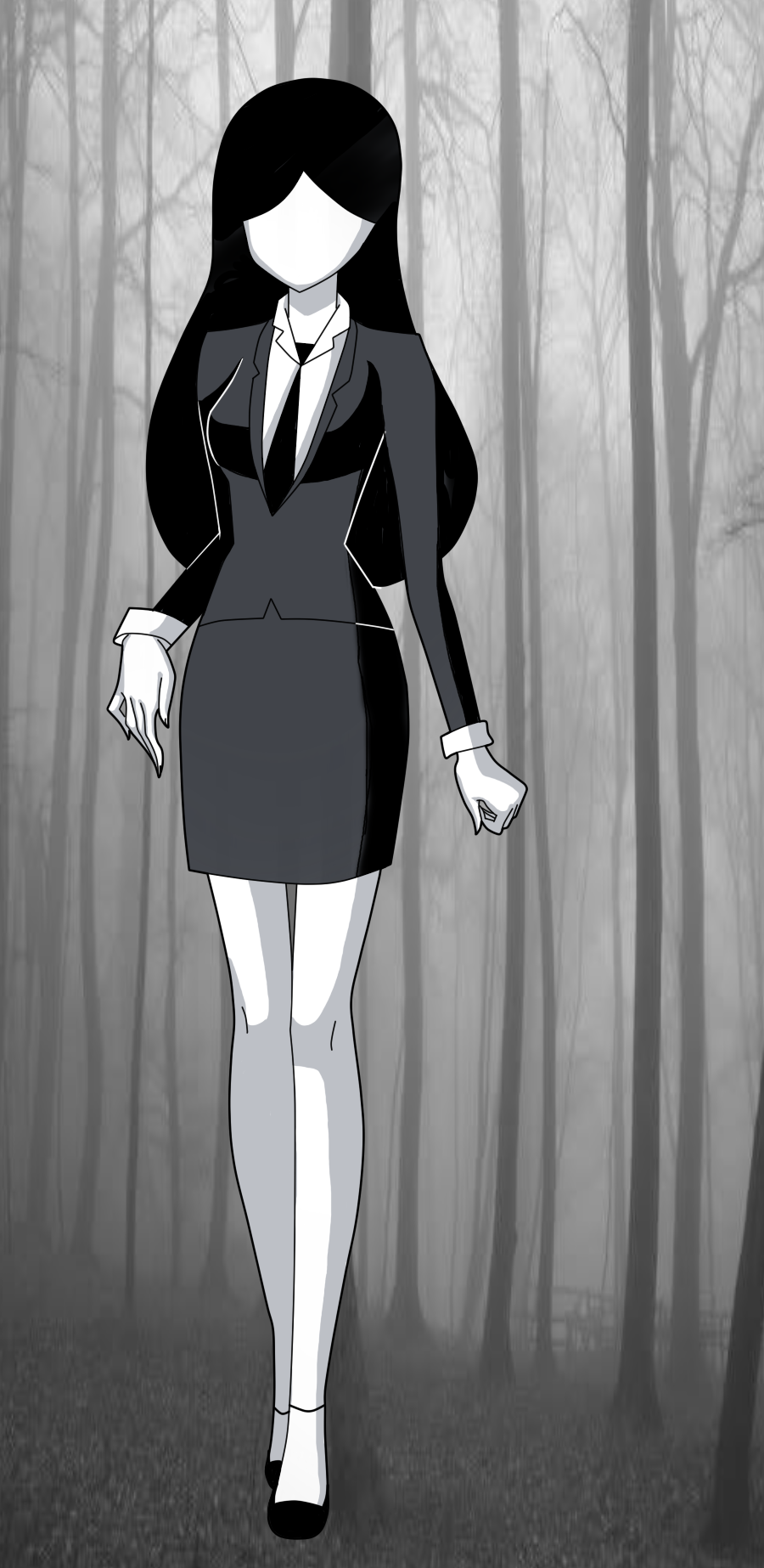 Slenderwoman By Danyuquartz On Deviantart