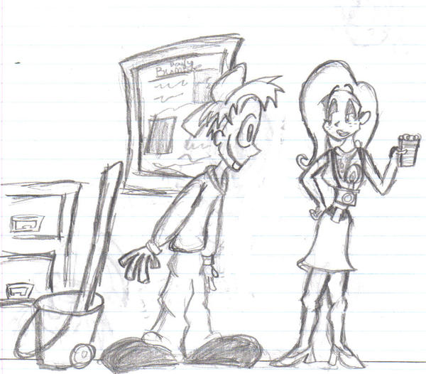 Janitor Larry and Vicky by Kenny-boy on DeviantArt