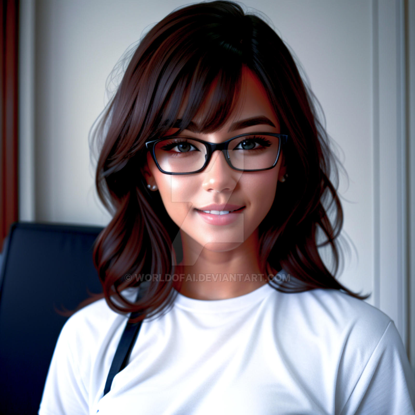 Hot Nerd Girl By Worldofai On Deviantart