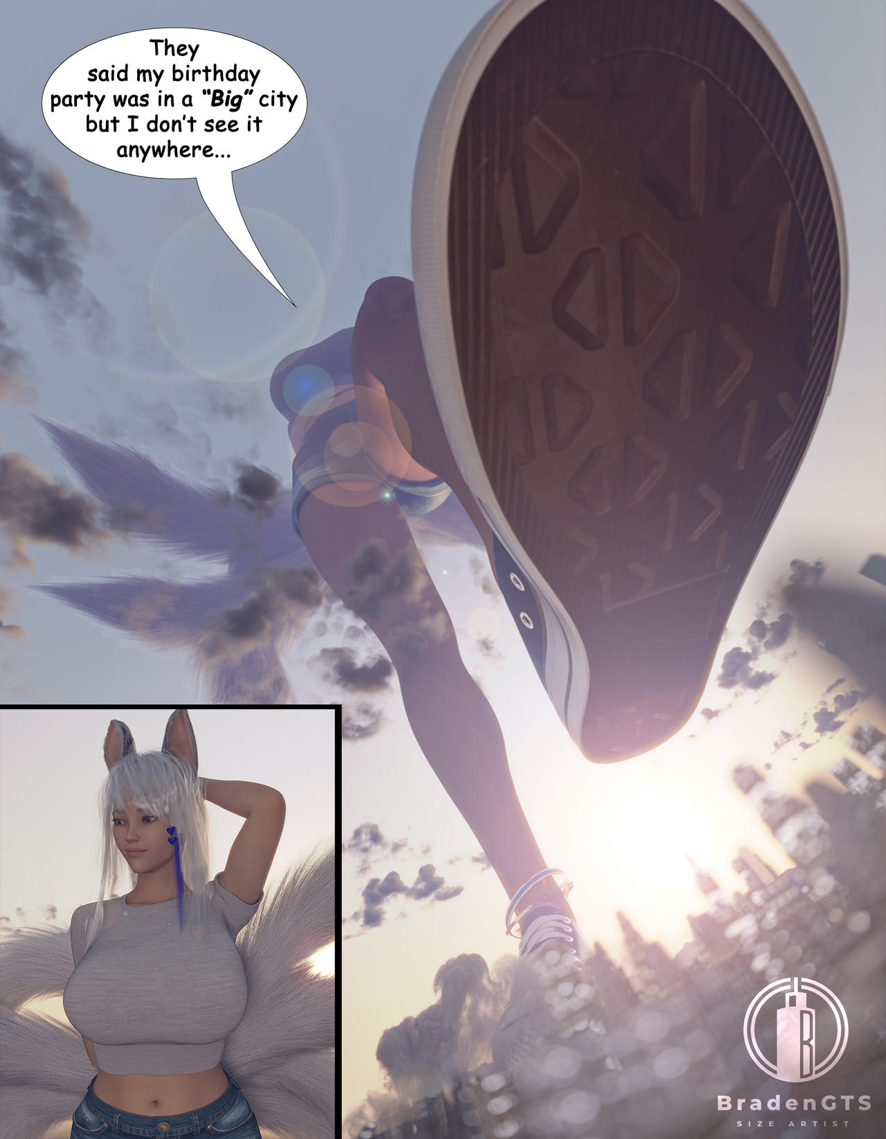 Giantess Unaware Comic