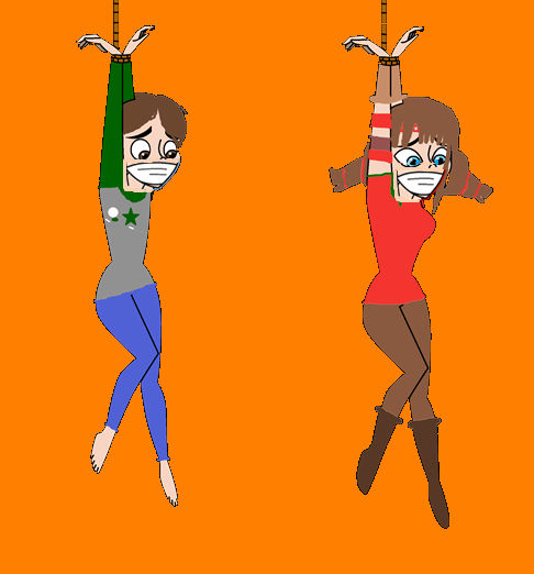 Jamie And Zephyr Tied Up And Gagged By Adamhatson On Deviantart