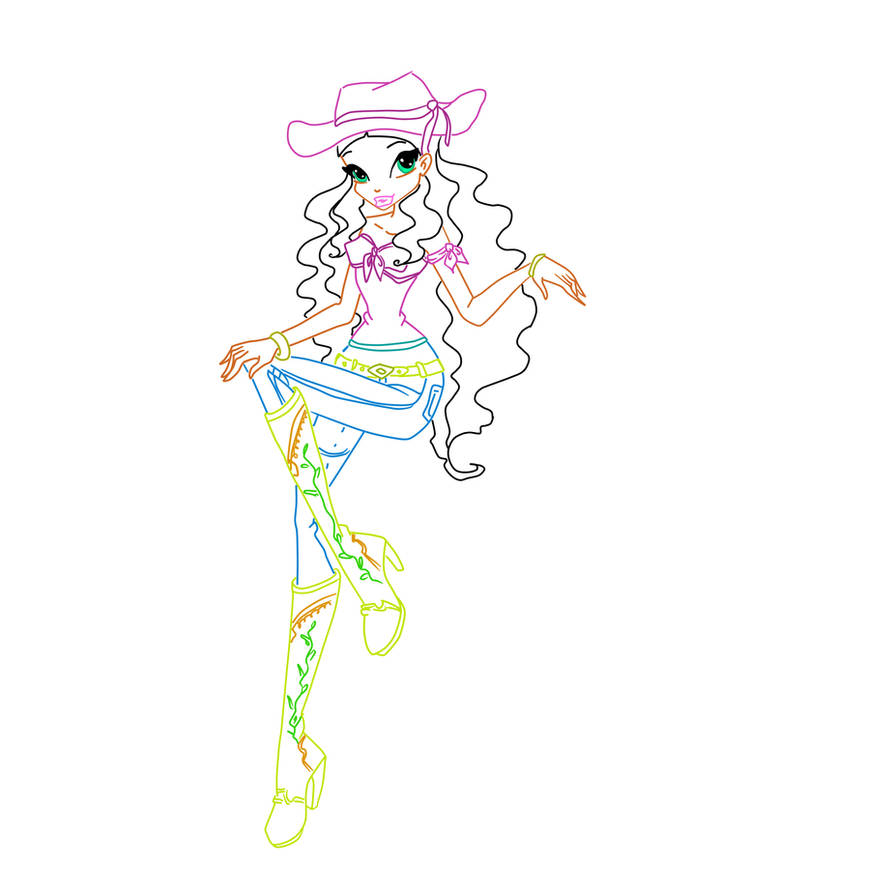 Jelena Cowgirl Lineart By Fantazyjelena On Deviantart