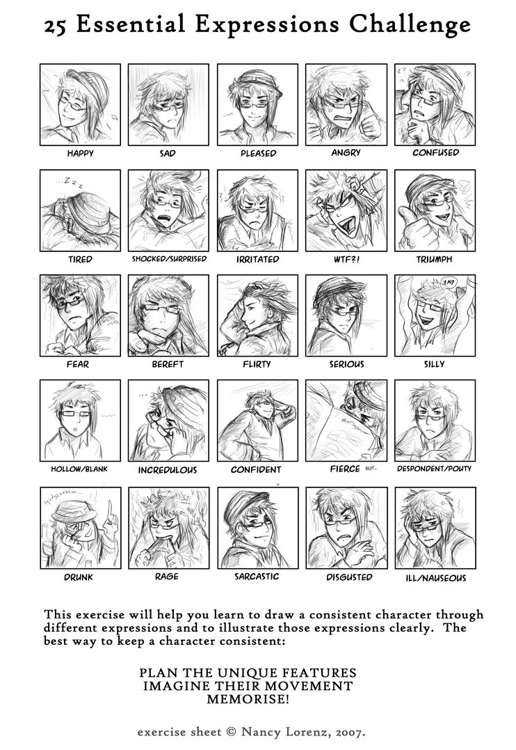 25 Essential Expressions By Toivoshi On Deviantart