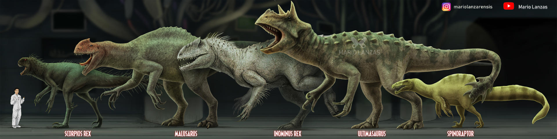 Dinosaur Hybrids Of Jurassic World By Mariolanzas On Deviantart