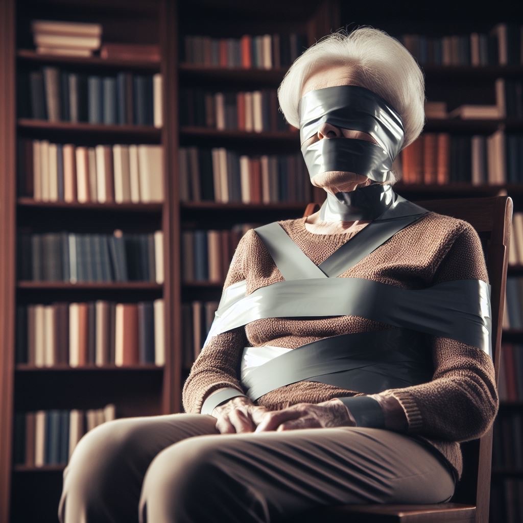 Granny Tied Up Gagged And Blindfolded 3 By Josephgonzalez1996 On Deviantart