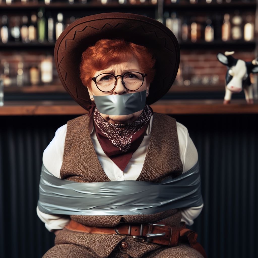 Cowgirl Granny Tied Up And Gagged 4 By Josephgonzalez1996 On Deviantart