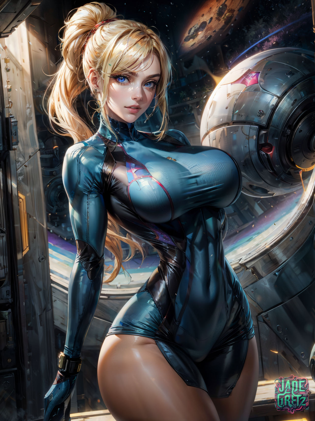 Armored Beauty Samus Arans Might By Jadegretzai On Deviantart
