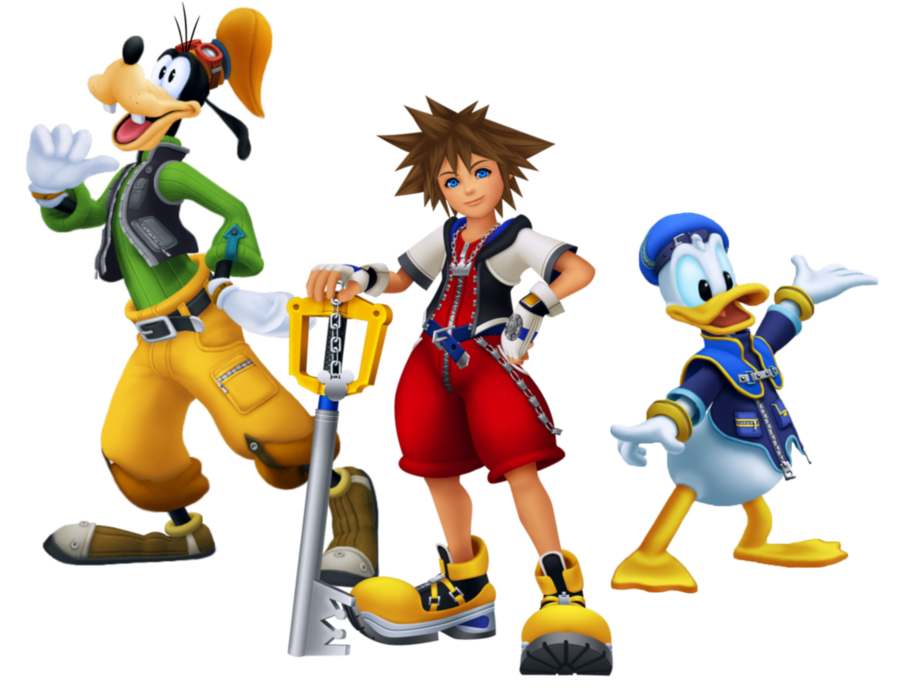 Sora Donald And Goofy By Darkmoonanimation On Deviantart
