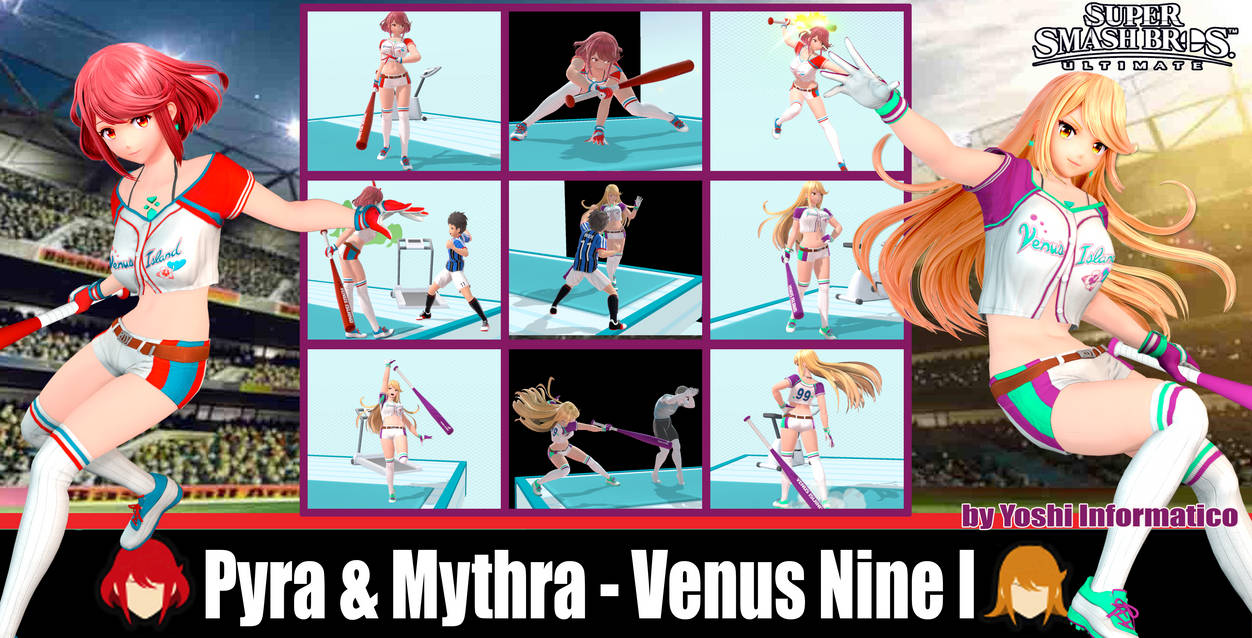 Ssbu Mod Pyra And Mythra Venus Nine I By Yoshinformatico On Deviantart