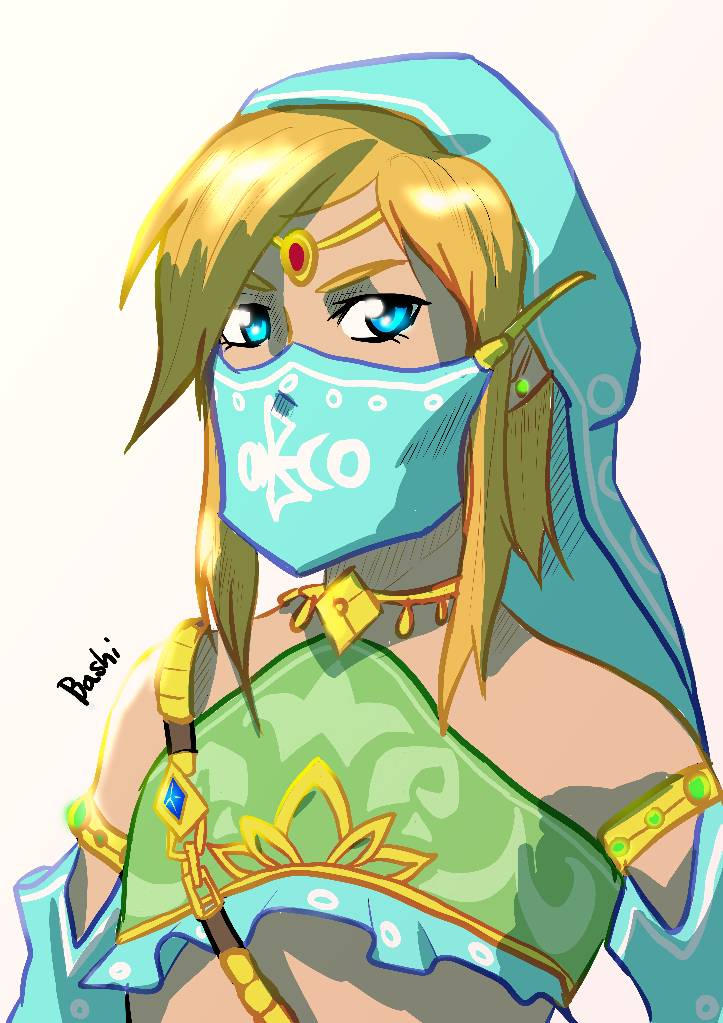 Botw Link In Gerudo Style By Mioponnu On Deviantart