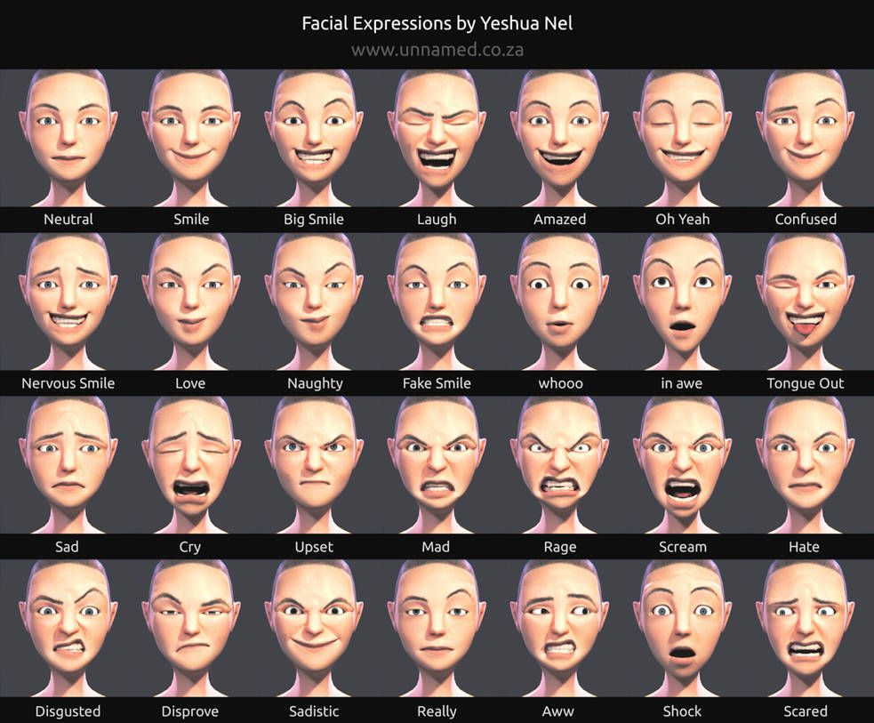 Facial Expressions By YeshuaNel On DeviantArt facial-expressions-by-yeshuanel-on-deviantart