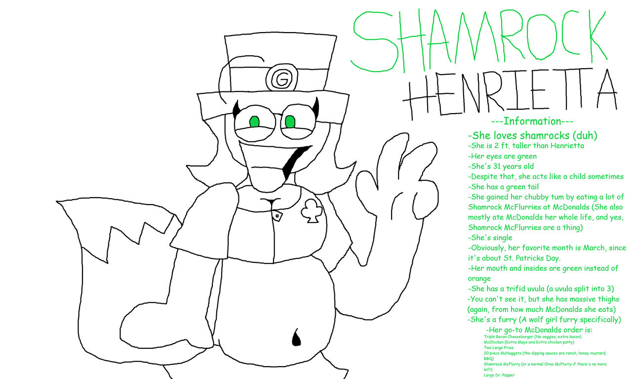 Shamrock Henrietta by GarrettTheFerocious on DeviantArt Shamrock Henrietta by GarrettTheFerocious on DeviantArt