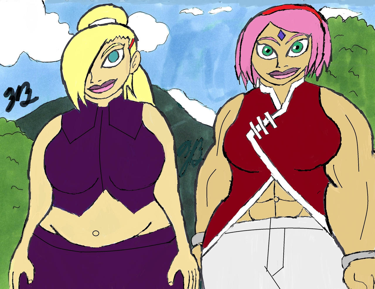 Ino And Sakura By Thiccmancer On Deviantart