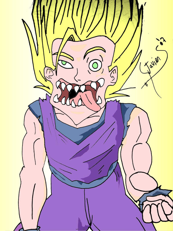 Teen Gohan is crazy by balsen on DeviantArt