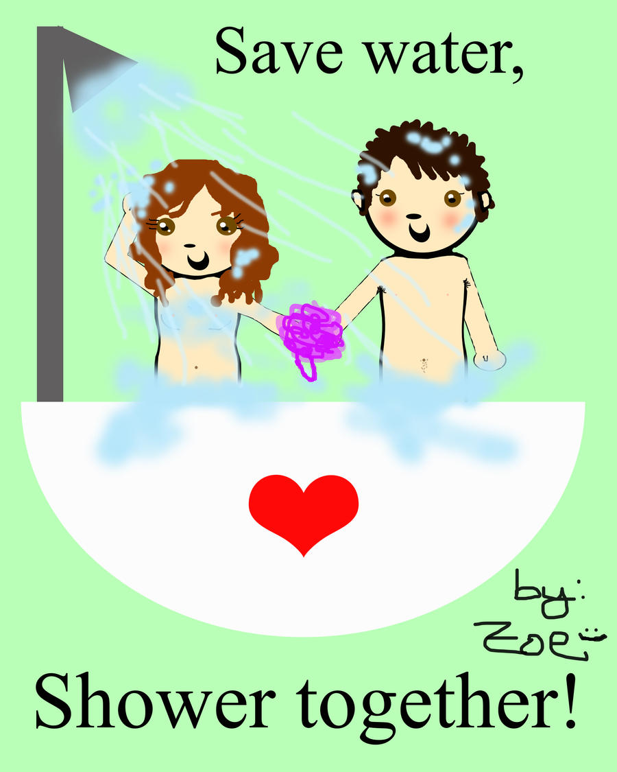 Save Water Shower Together By Killedbycuteness On Deviantart