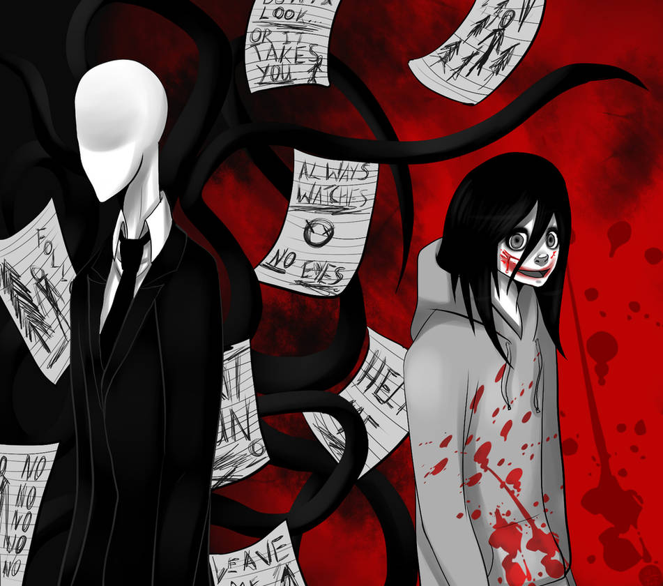 Jeff The Killer And Slender Man By Gresta Gracem On Deviantart