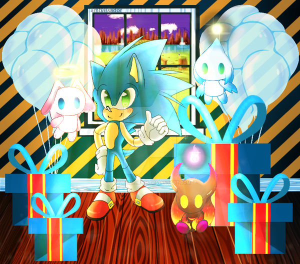 Sonics 29th Birthday By Cybr0memphis On Deviantart