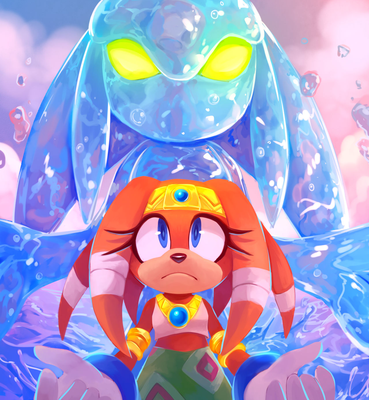 Tikal And Chaos By Daxratchet On Deviantart