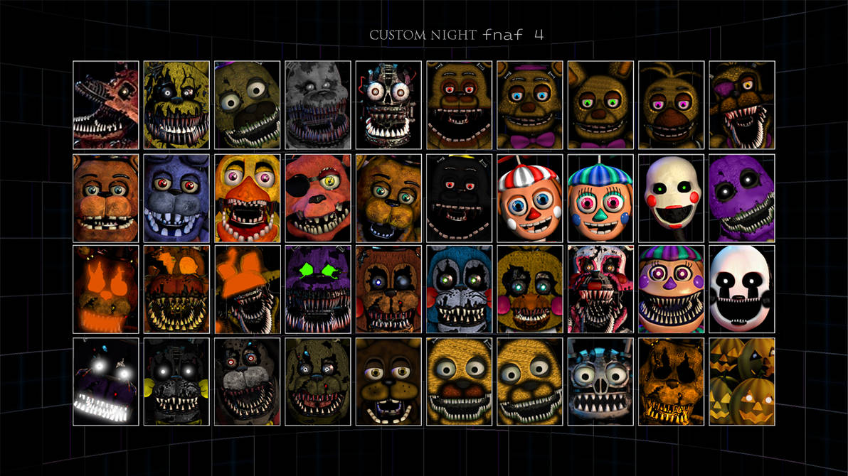 Fnaf Ucn Concept Animatronics 4 By Ajosterio On Deviantart