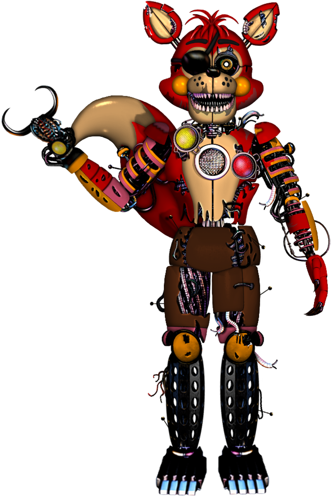Fnaf 6 Scrap Foxy By Ajosterio On Deviantart