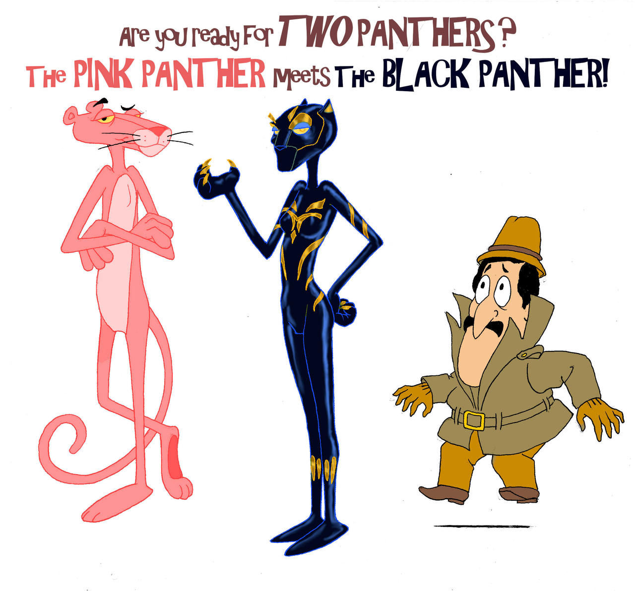 Tliid Black Panther Week With The Pink Panther By Nick Perks On Deviantart
