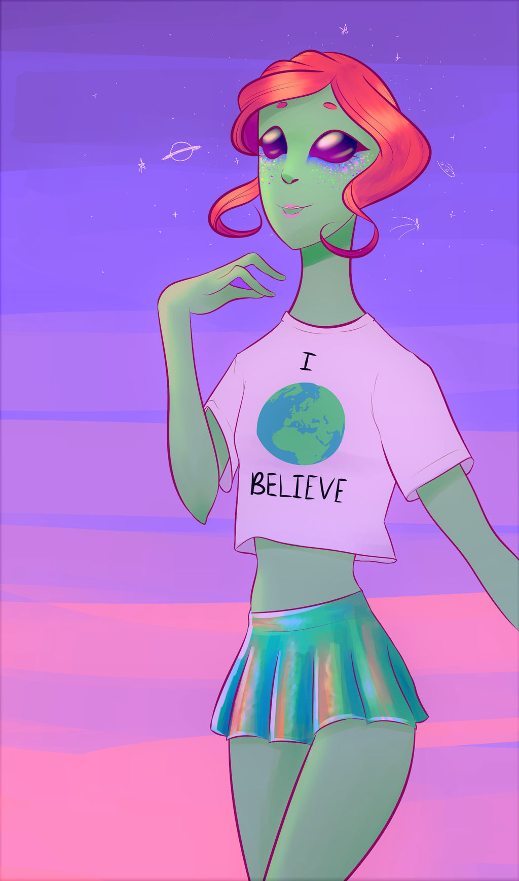 Alien Girl Oc By Sydniesenpai On Deviantart