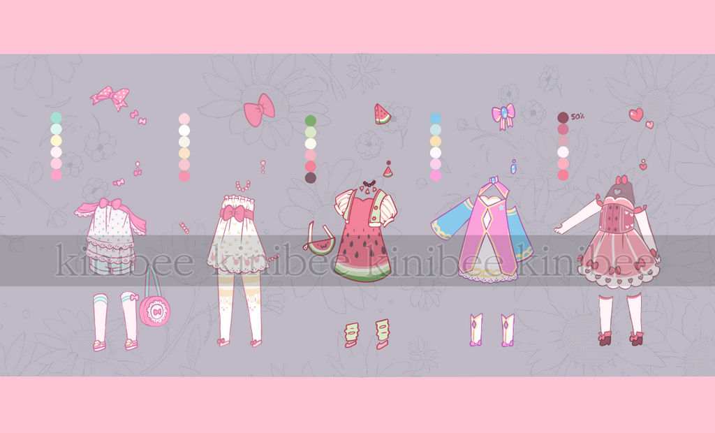 200pt Pink Outfit Adopts Closed By Kinibee On Deviantart